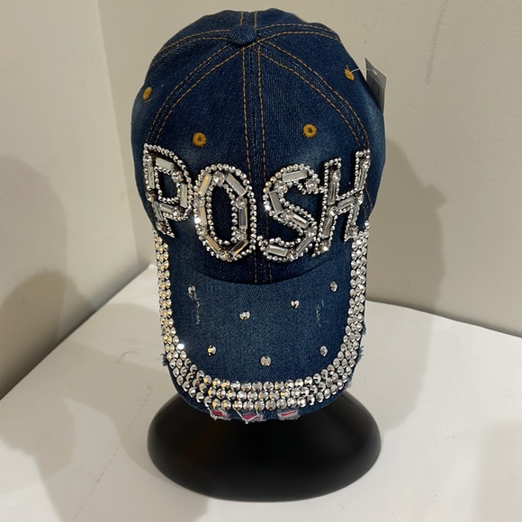 Bijorca | Accessories | Posh Distressed Denim Cap Adjustable Strap 0 ...